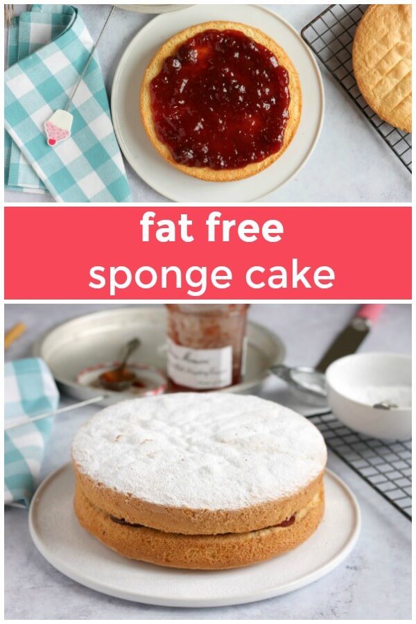 Fat Free and Reduced Sugar Sponge Cake - A Cornish Food Blog | Jam and ...