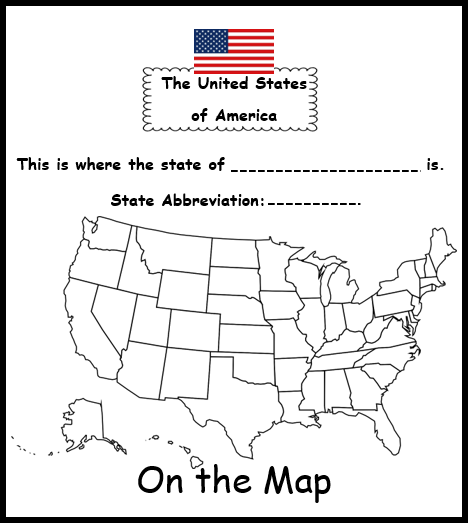 Make State Flip Books!