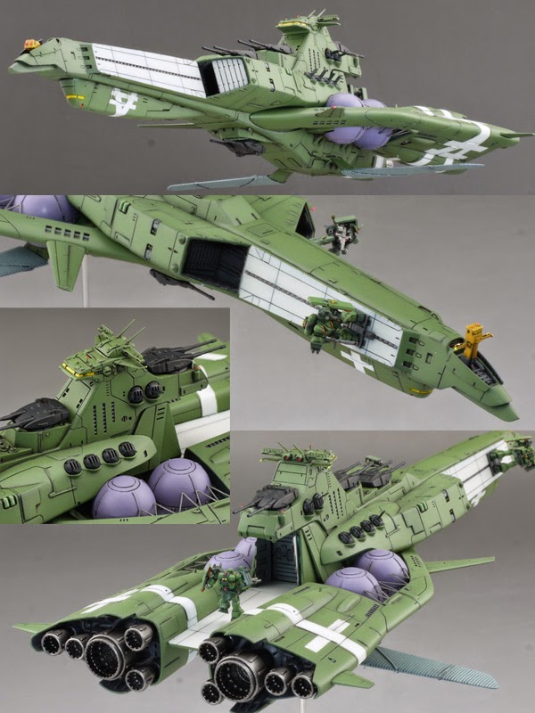 GUNDAM GUY: 1/1700 Fleetmo Scratchbuild Series (UC 0096) Neo Zeon Fleet ...