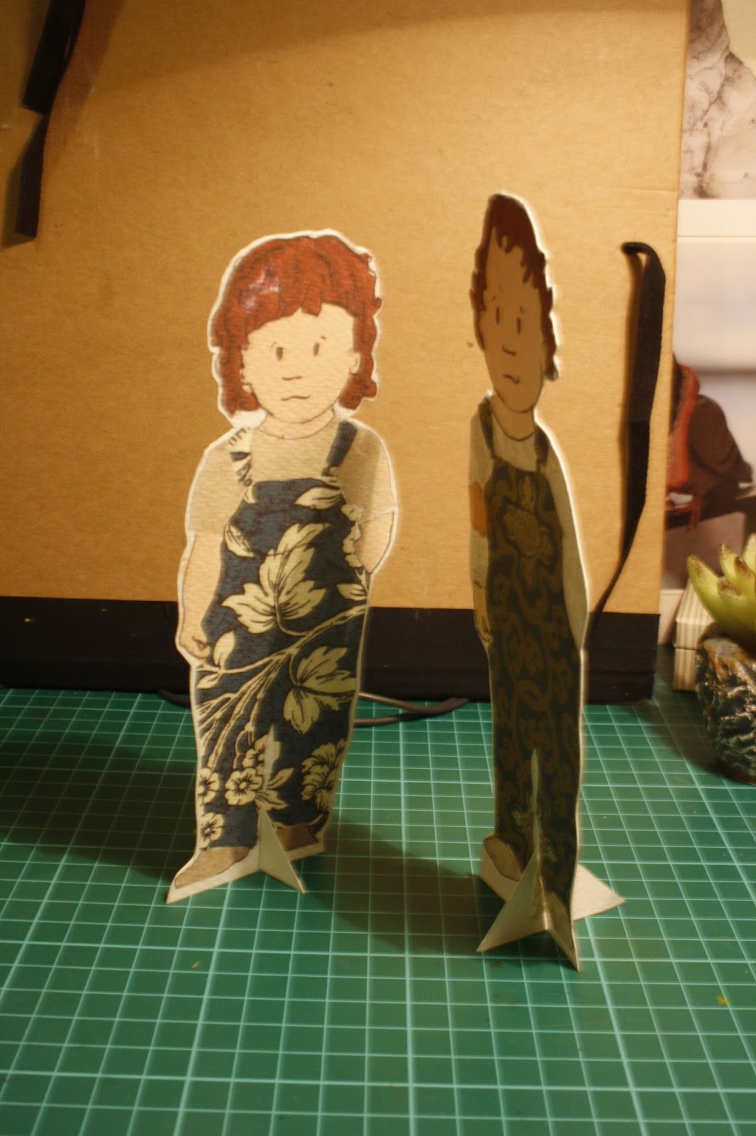 Sarah Minshall Illustration Research Project: Stand-Up Card Characters
