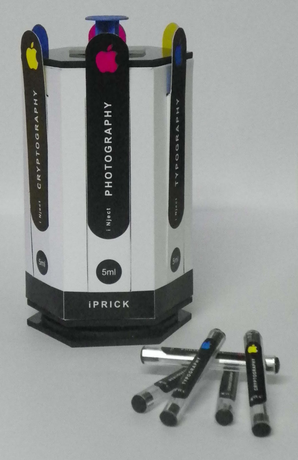 Cj's Designs: I Design ER - Packaging syringe with inspirational viles ...