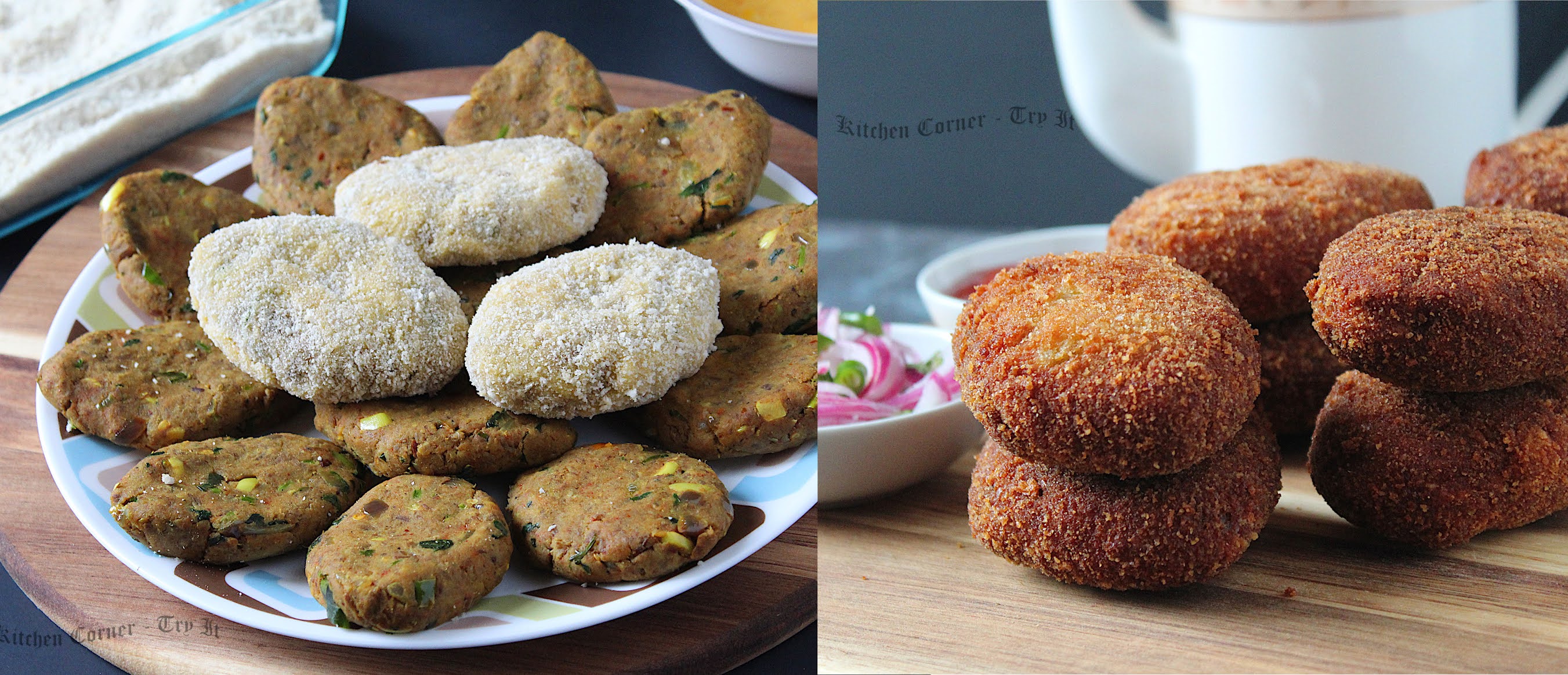 Kerala Beef Cutlet- Beef and Koorka/ Chinese Potato Cutlets