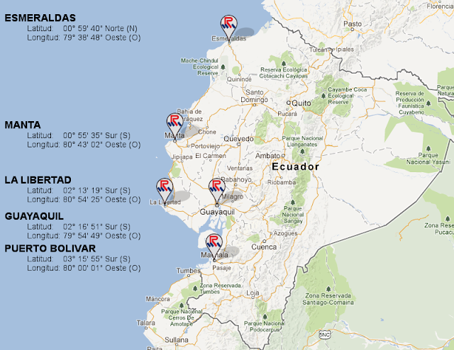 Puertos del Ecuador: Puertos deL Ecuador