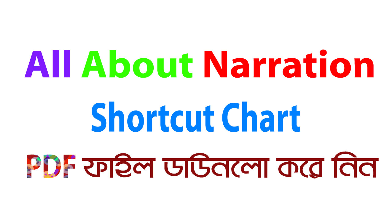 Narration Shortcuts Chart
