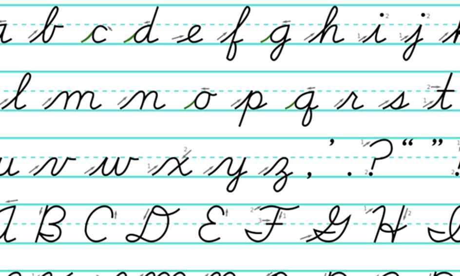 Cursive Letters Lowercase - Letter Format