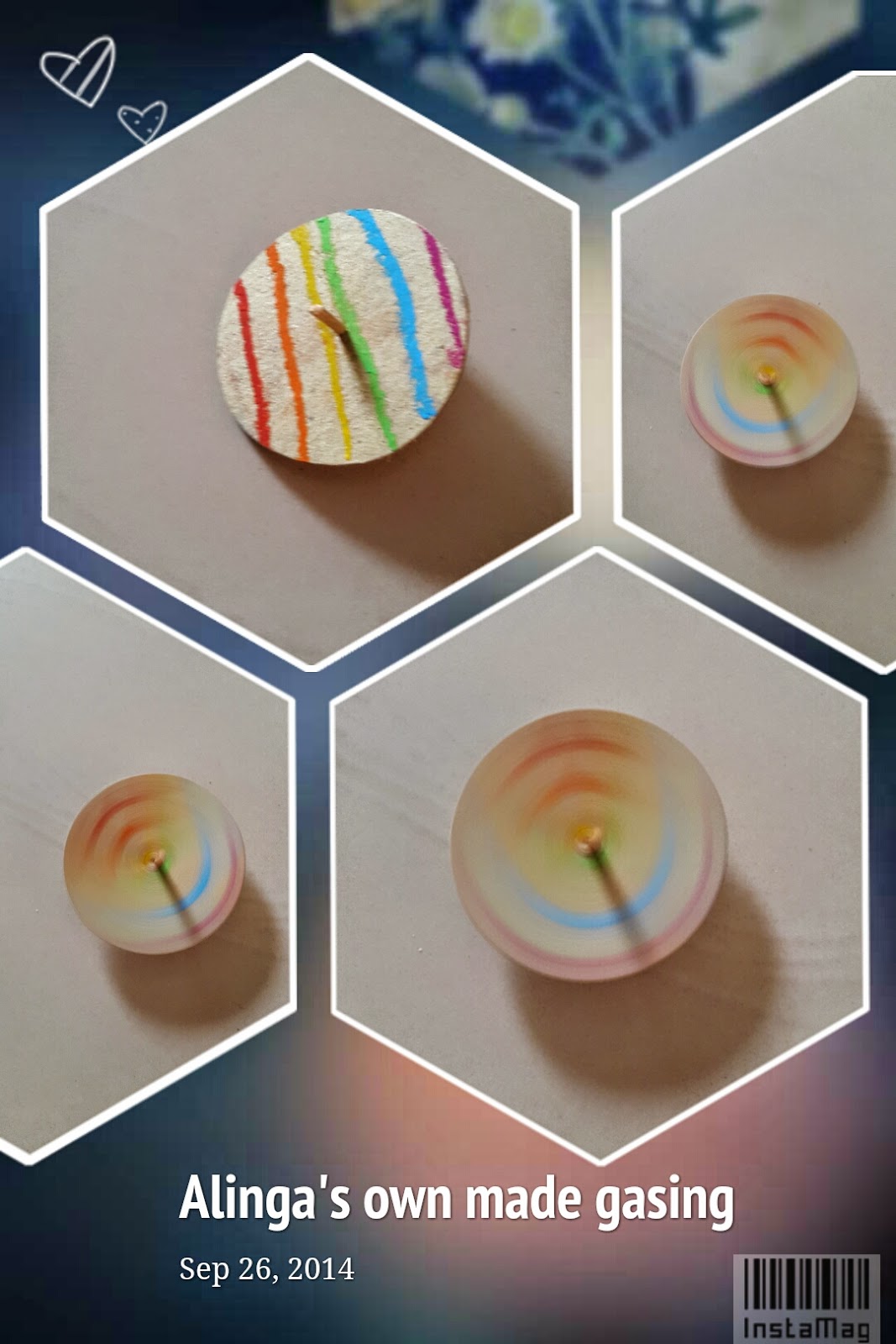 Membuat Gasing Sendiri: Alinga’s Creativity - Mom of Trio's World