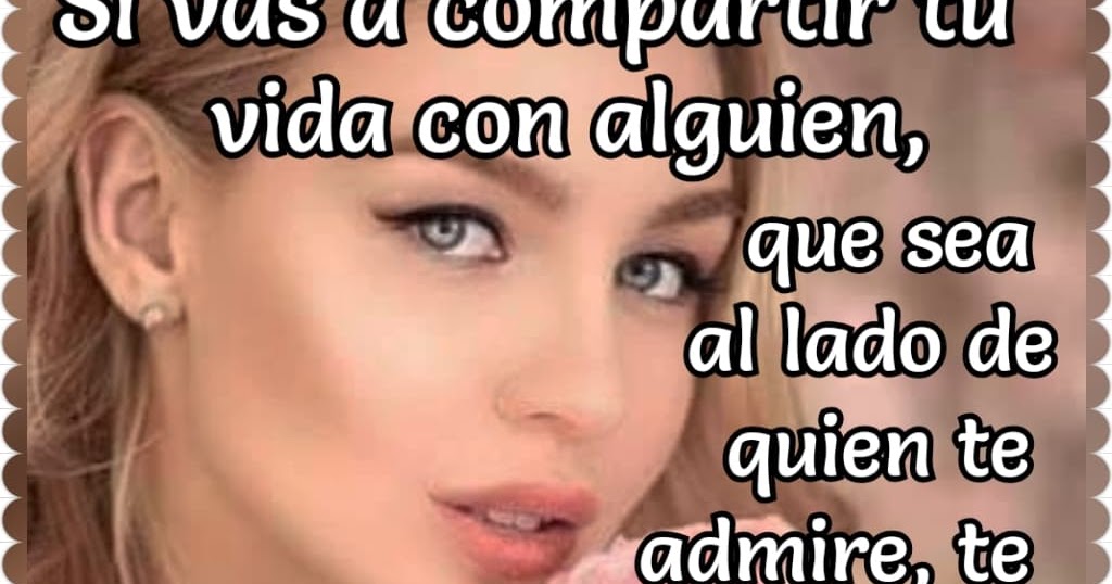 Si vas a compartir tu vida con alguien. - Solo sentimientos y nada mas