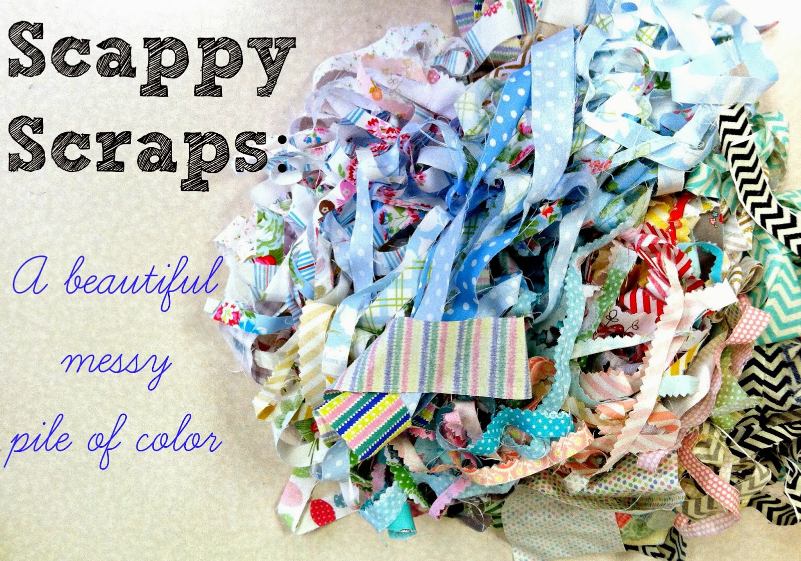 LoveNote Crafts: Scrappy Scraps: A colorful mess.