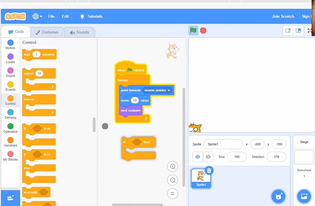 Membuat sebuah permainan di dalam Scratch