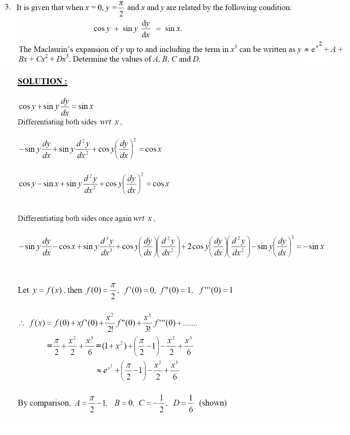 A Level JC H2 Maths Tuition - White Group Mathematics