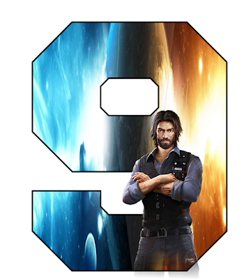 Kits imprimibles gratis : Números para imprimir Free Fire