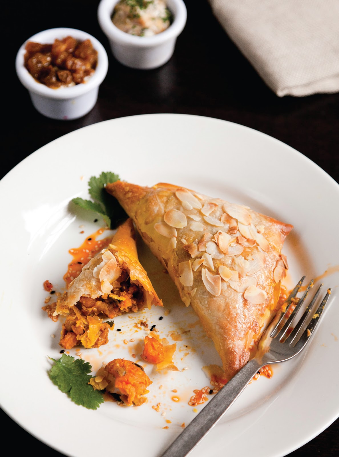 Mildred's Vegetarian Recipes: Curried filo parcels