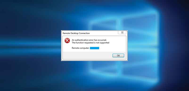 How To Fix Rdp Authentication Error ~ Chetan Services
