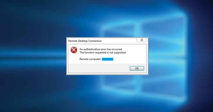 How to fix RDP Authentication Error ~ Chetan Services