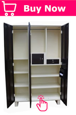 3 door Steel Bero With Dressing | 3 Door Almirah with Dressing