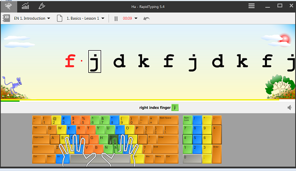 Tải RapidTyping - Phần mềm gõ 10 ngón Rapid Typing 5.4 bản mới nhất