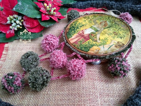 Flor de diy's: Pandereta decorada