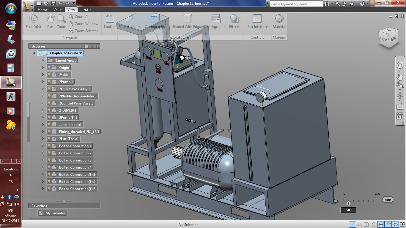 Diseño mecánico: EJERCICIOS Y TRABAJOS EN AUTODESK INVENTOR 2012