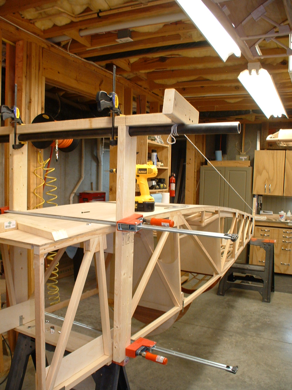 Pietenpol Air Camper NX989CB: Working on the Landing Gear.