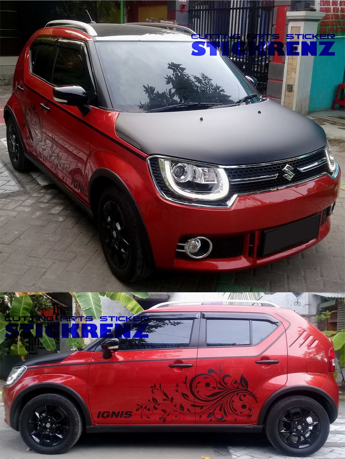 STICKRENZ: Suzuki Ignis - Custom Wrap, Stripe & Text
