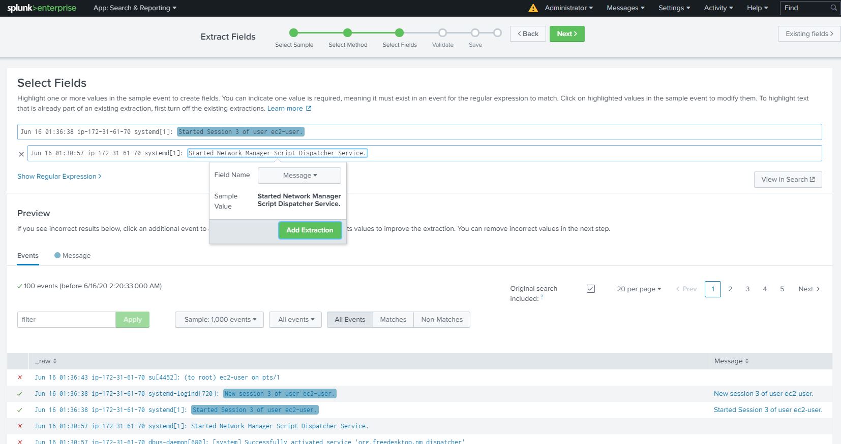Extract New Fields in Splunk