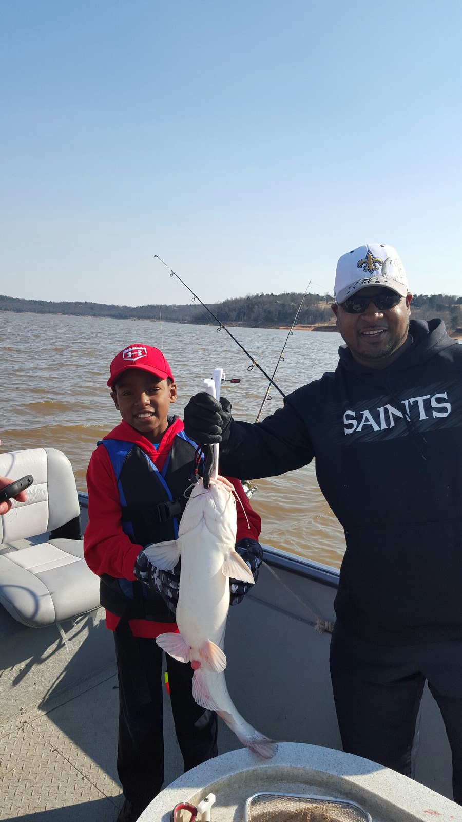 Larry's Hook Line and Sinker: Catfishing on Keystone Lake 2/13/16