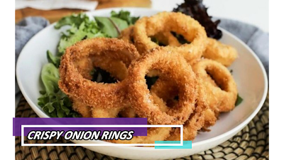 CRISPY ONION RINGS IN 3 MINUTES - PURE VEG