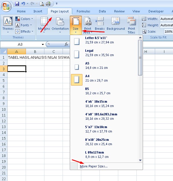 Cara Membuat Ukuran Kertas F4 Folio di Microsoft Excel dan Word - Cara ...