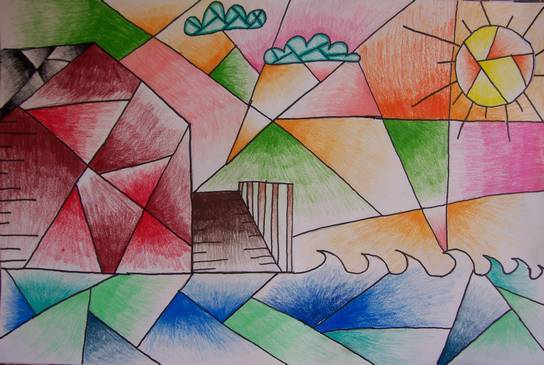 The Lost Sock : Using Value in Cubism