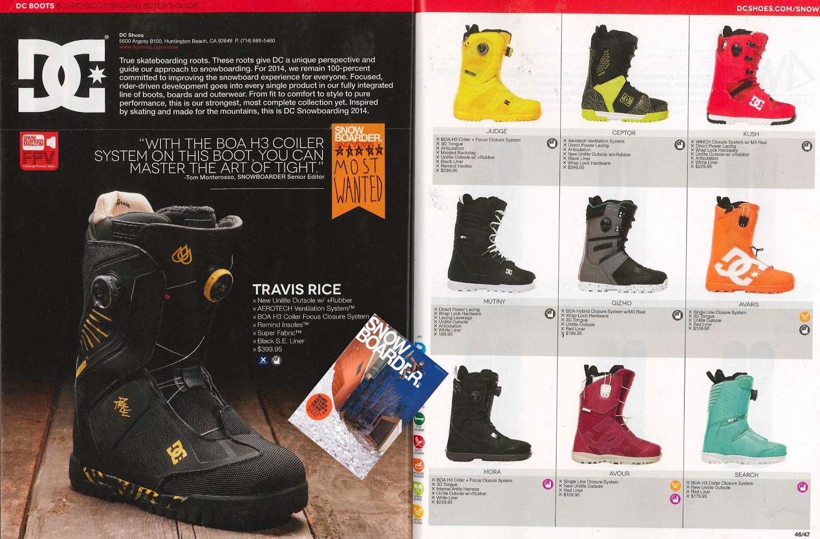 DC Public Relations: DC Shoe's Snowboard Boots featured in September ...