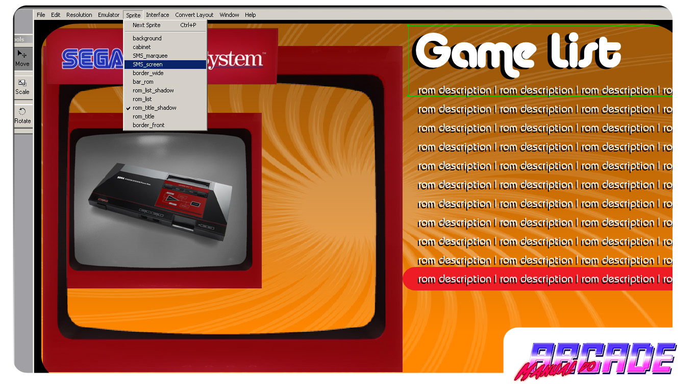 Editando Sprite Screen Maximus Arcade ~ Manual Retro Arcade