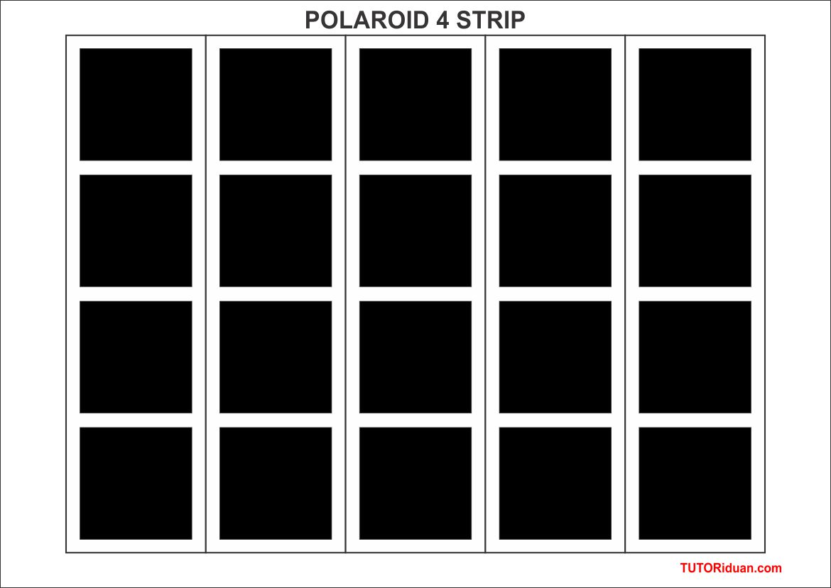 Desain Layout dan Ukuran Foto POLAROID Lengkap dengan CorelDraw ...