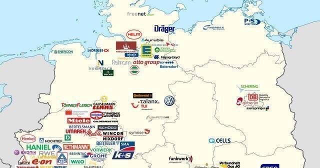 Economia Nova: Mapa industrial da Alemanha