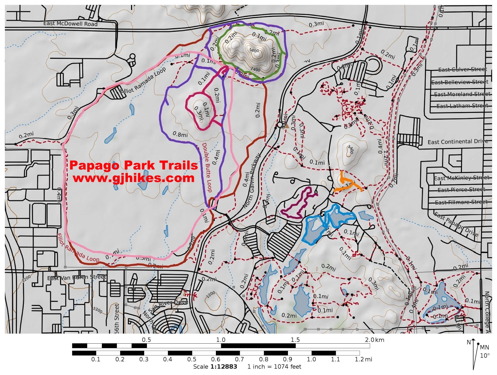 gjhikes.com: Papago Park Nature Trail