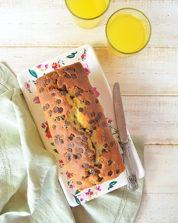 Budín de vainilla con chips de chocolate / Recetas dulces, fáciles y ...