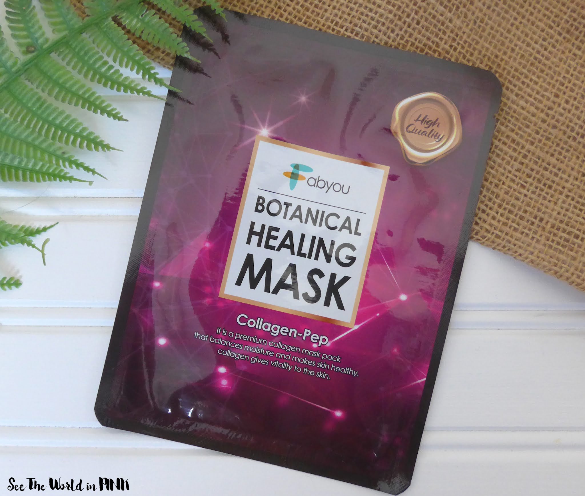 Mask Wednesday - FabYou Botanical Healing Masks | See the World in PINK