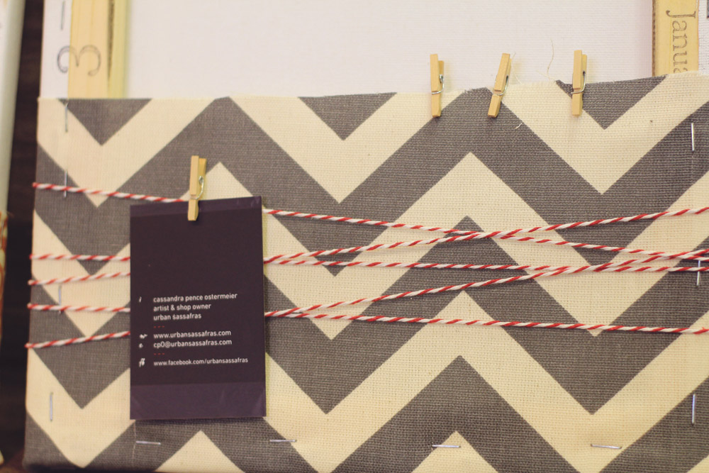 sassafras: repurposed canvas catch-all :: diy