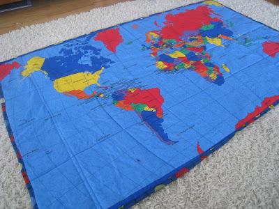 all this for them: Kid's Map Quilt