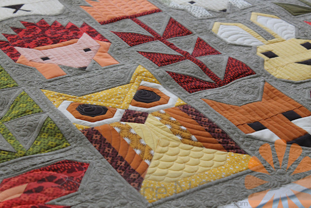 Fancy Forest Quilt - Custom Machine Quilting by Natalia Bonner | Piece ...