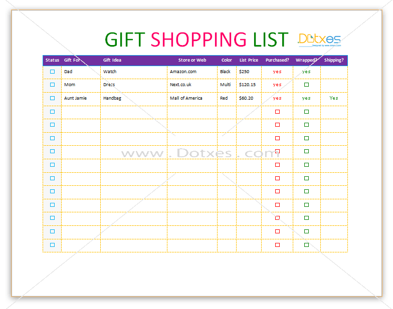 List template - Find your one now: April 2014