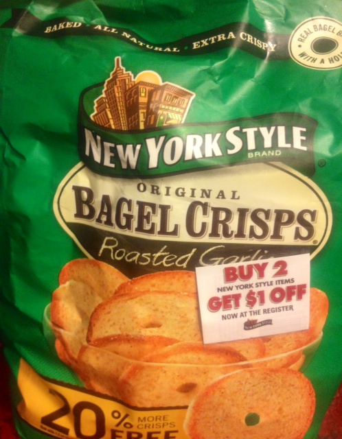 SusieQTpies Cafe: Easy Lunch Box snacks with New York Style Bagel Crisps