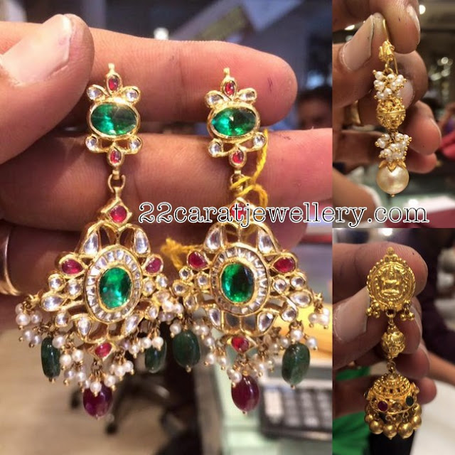 Simple Earrings with Drops - Jewellery Designs