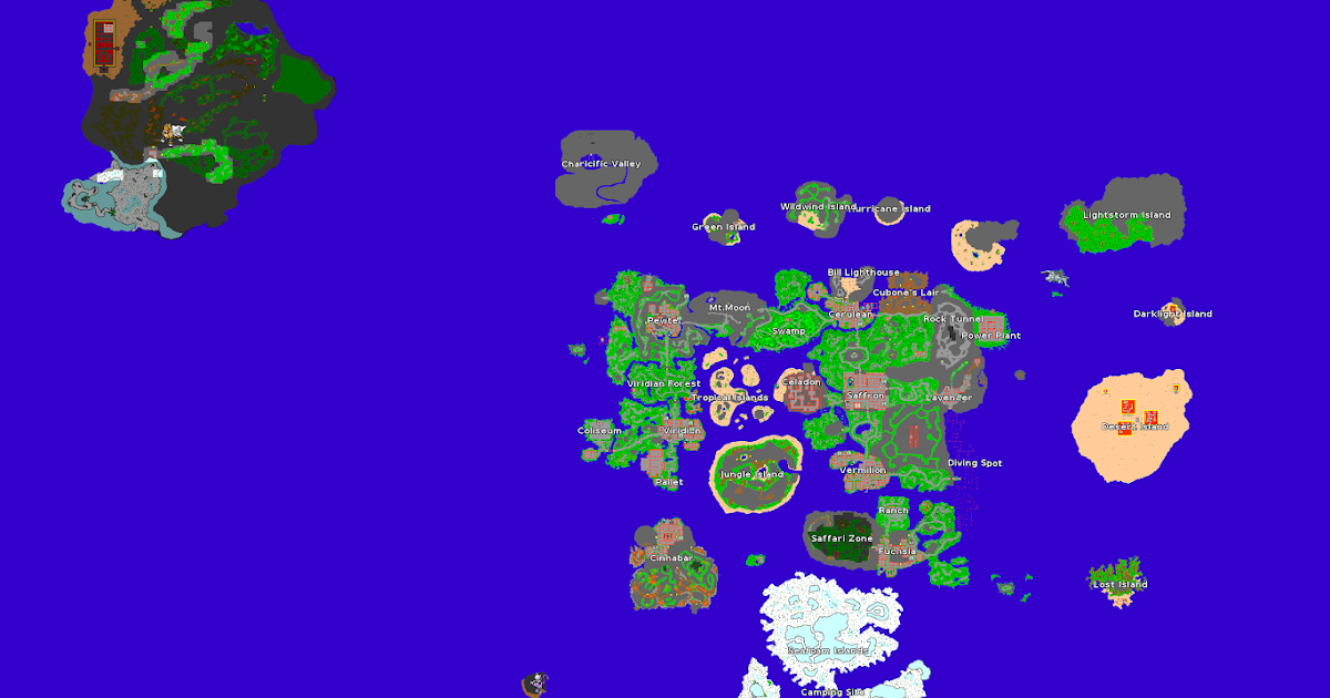 PokeXGames BR: Mapas