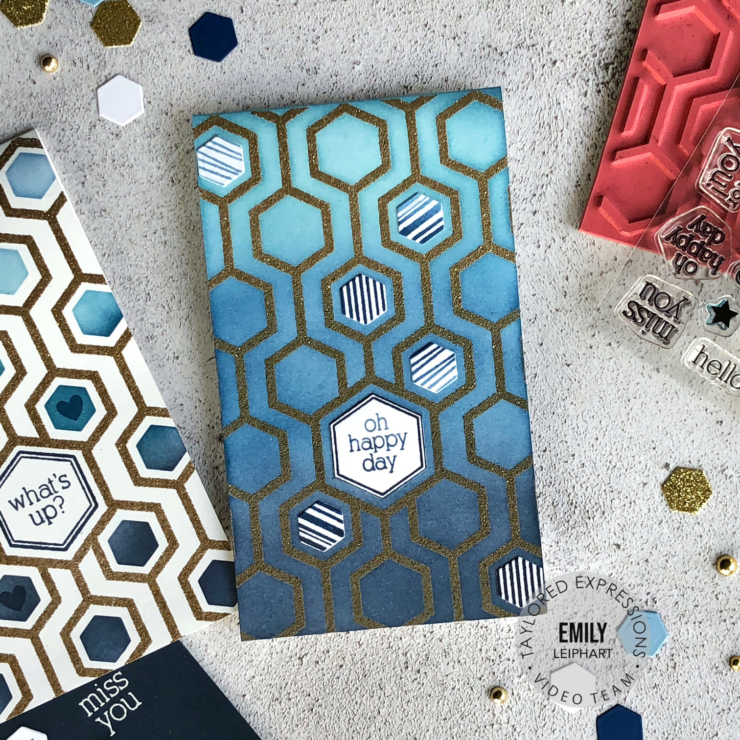 Emily Leiphart: VIDEO | Taylored Expressions | Happy Hex Monogram Kit ...