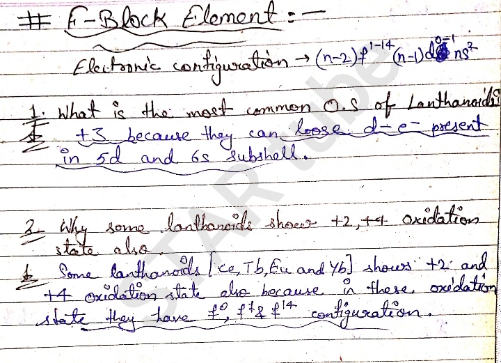 F Block Elements Important Questions Chemistry Class 12 f-block-elements-important-questions-chemistry-class-12