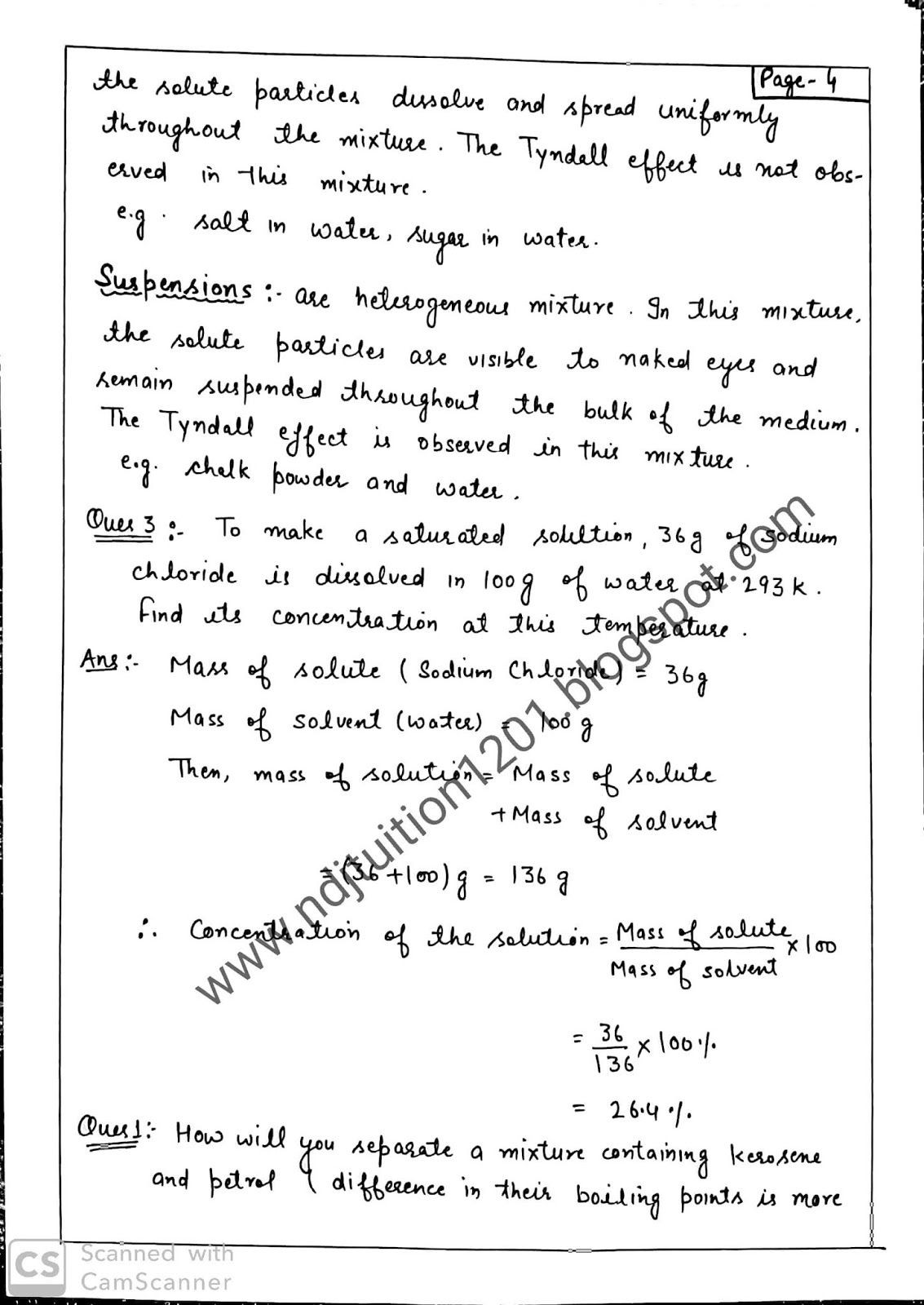 Is Matter Around Us Pure Class 9th Science Handwritten Notes