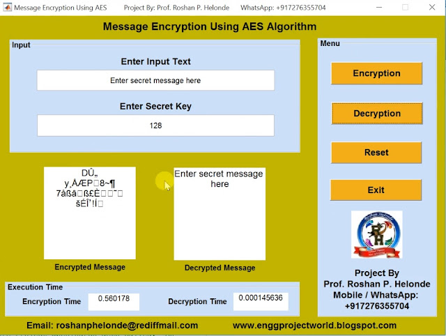 Message Encryption Decryption Using Aes Algorithm Matlab Source Code ~ Excellent Project Solution