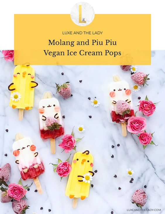 Molang and Piu Piu Vegan Ice Cream Pops Recipe - Vegan Recipes Beginner Molang and Piu Piu Vegan Ice Cream Pops Recipe - Vegan Recipes Beginner