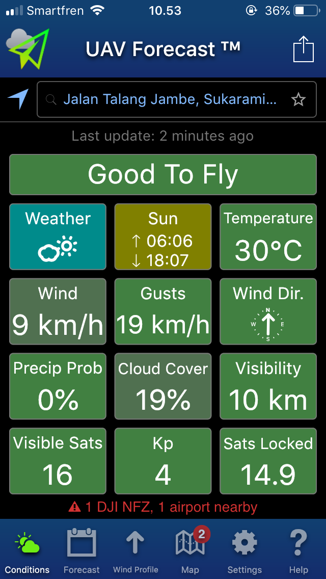 Teknisi Berbagi: Aplikasi UAV Forecast yang berguna untuk Penerbangan Drone