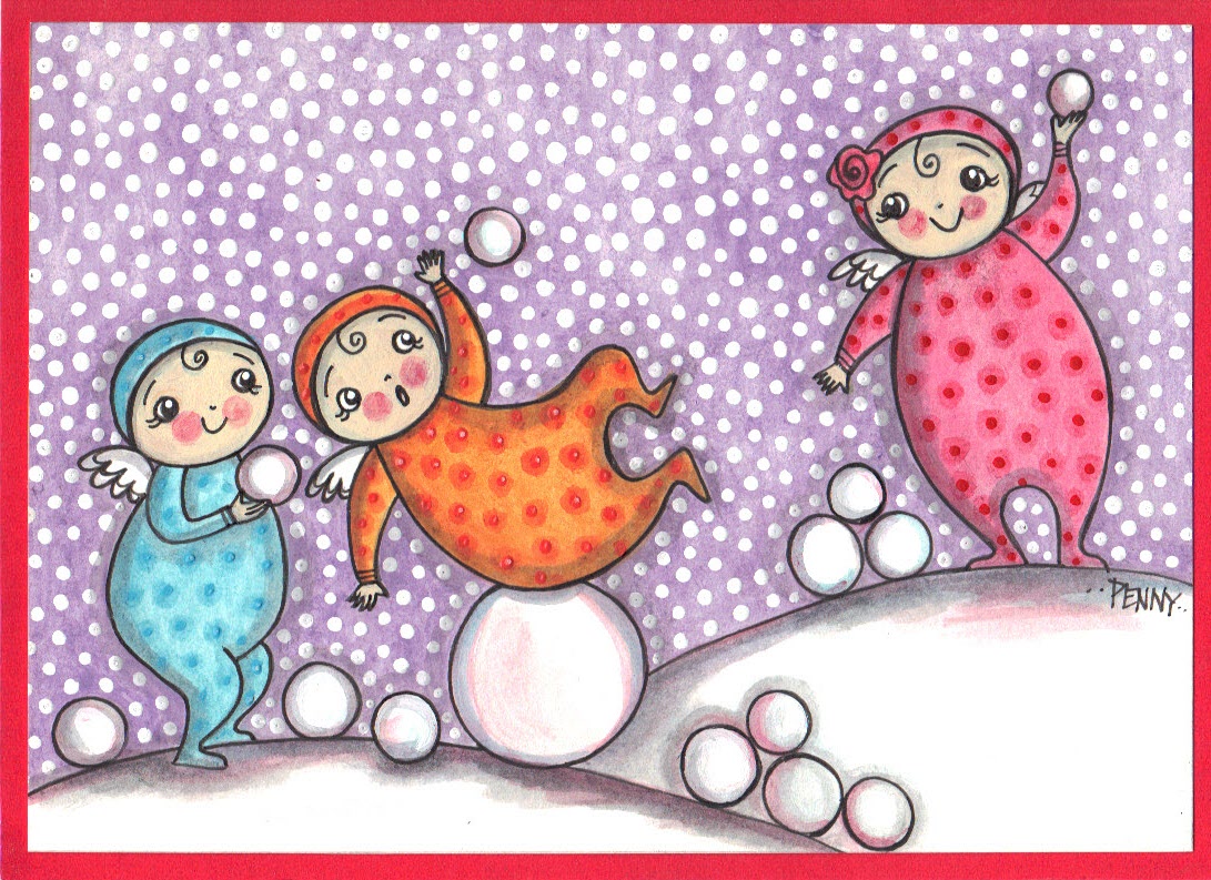 Watercoloring Daily: Snow by Penny Noble